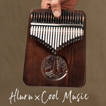 Tree of Life - HLURU 34 Keys Black Walnut Chromatic Kalimba – Body ...