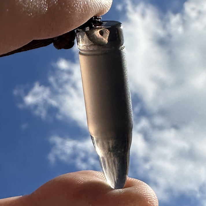 Obsidian Bullet Pendant Necklace – Body & Soul - Gifts from the Heart