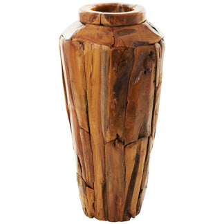 Handmade Mosaic Teak Wooden Vase – Body & Soul - Gifts from the Heart