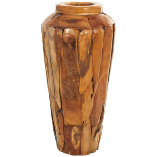 Handmade Mosaic Teak Wooden Vase – Body & Soul - Gifts from the Heart