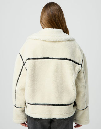 Borg Sherpa Fleece Patchwork Jacket – Body & Soul - Gifts from the Heart